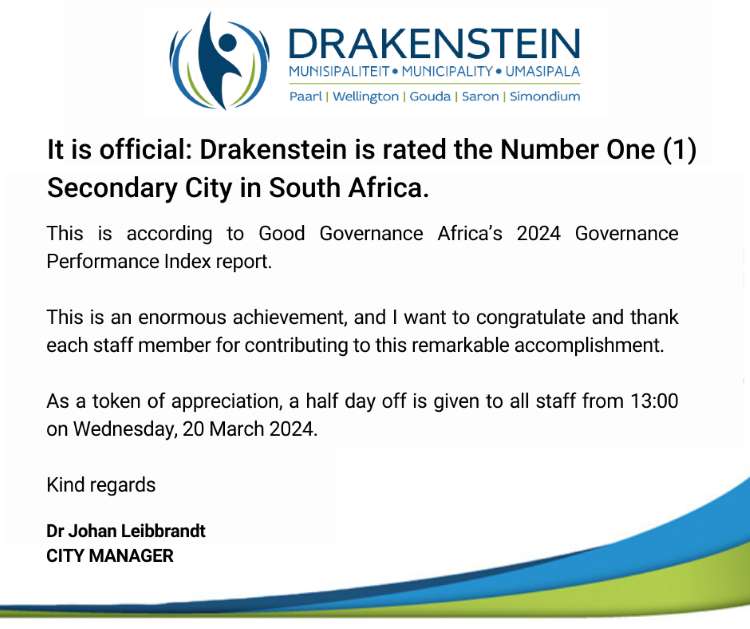Drakenstein - News